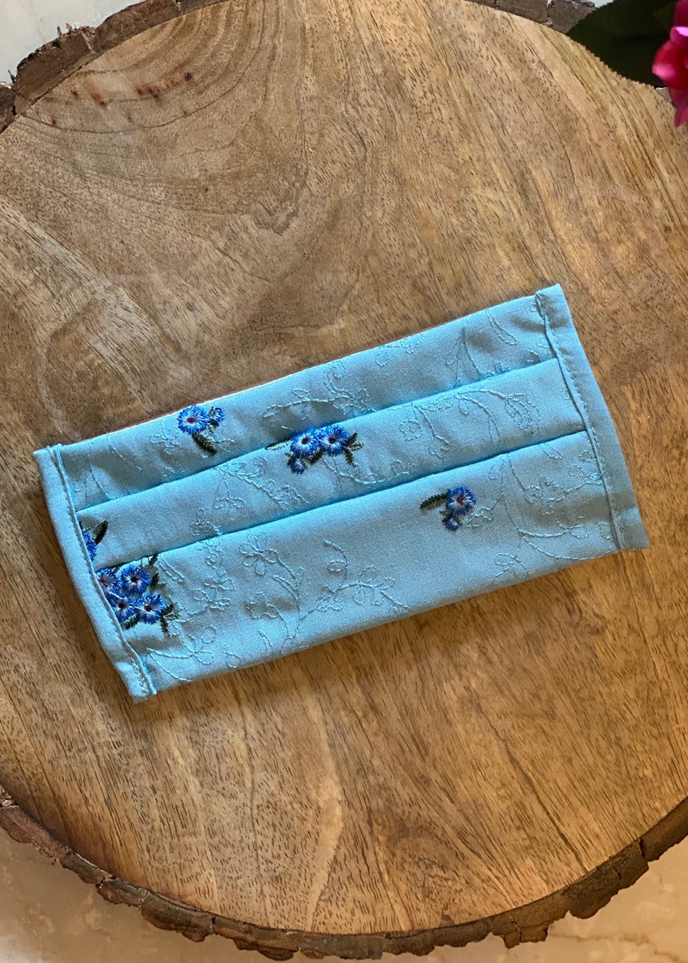 Get Turquoise Embroidered 2-Ply Mask at ₹ 340 | LBB Shop