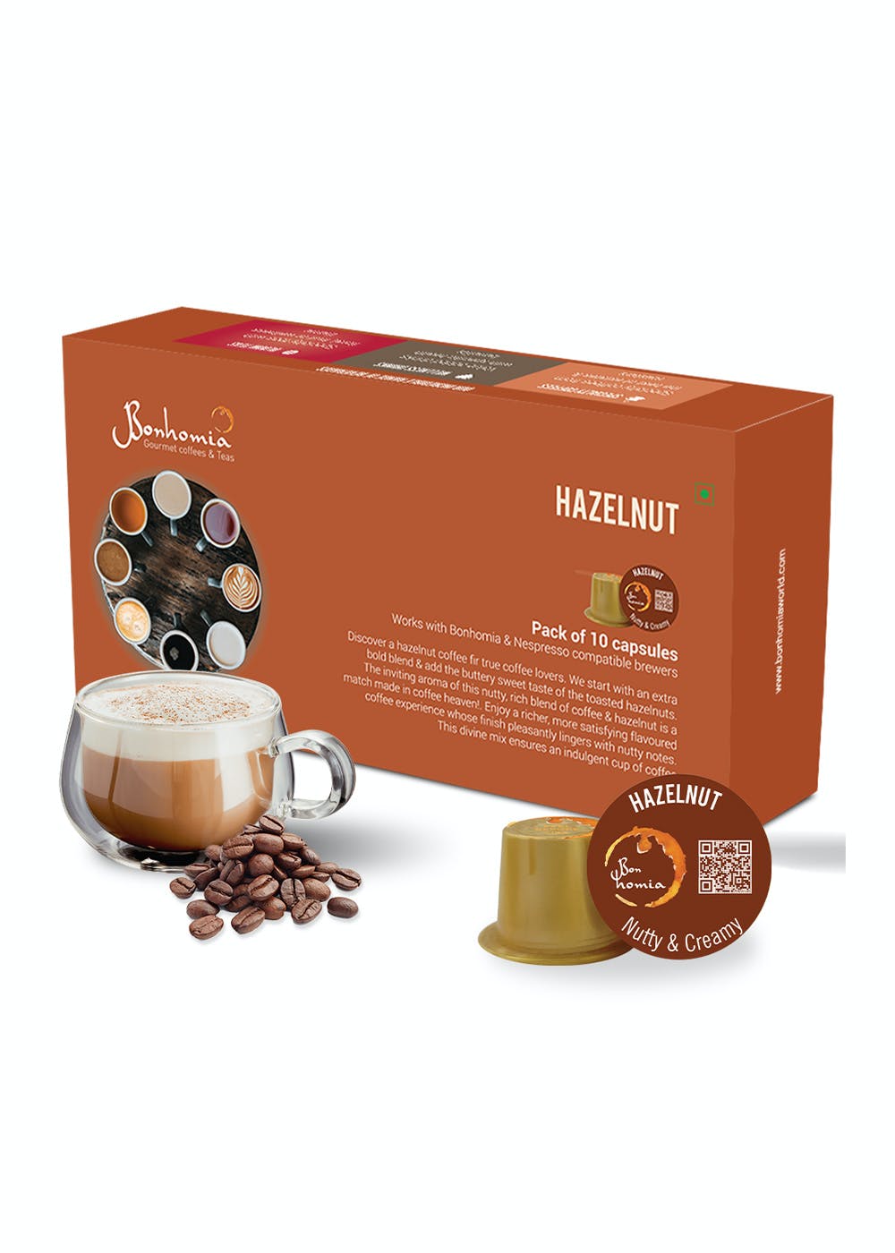 Get Artisan Hazelnut Flavoured Coffee - 30 Capsules at ₹ 1950 | LBB Shop