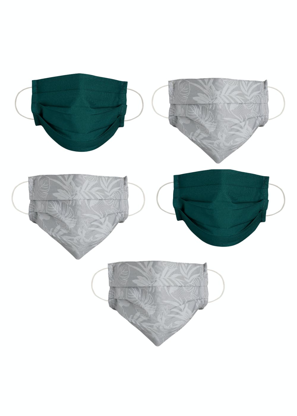 Get 2-Ply Cotton Washable Face Mask Mix - Set Of 5 at ₹ 225 | LBB Shop