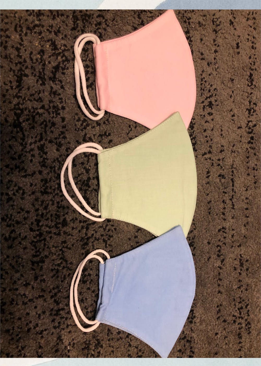 Get Pastel Love 3-Ply Solid Triangle Masks - Set of 3 at ₹ 399 | LBB Shop