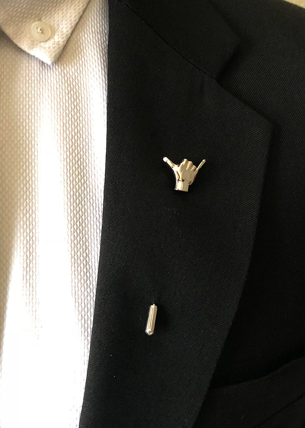Get Hand Emoji Silver Lapel Pin at ₹ 899 | LBB Shop