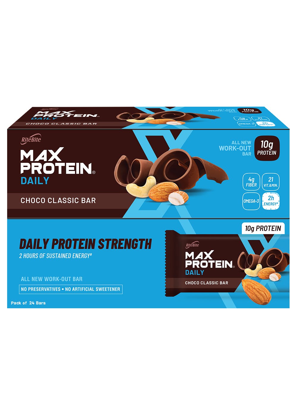 Get Daily Choco Classic Bars 1200g - Pack of 24 (50g x 24) at ₹ 1238 ...