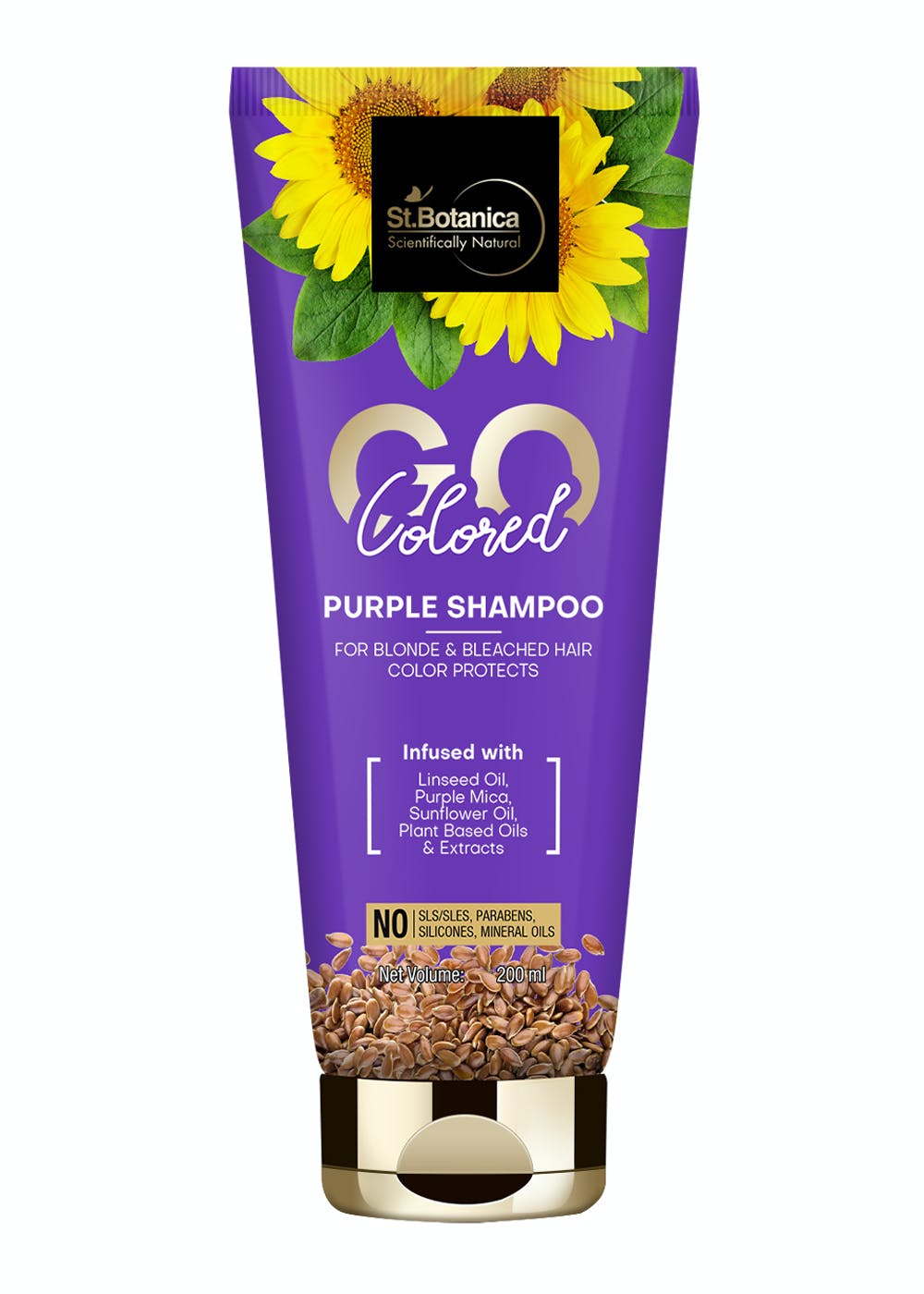 Get GO Colored Purple Hair Shampoo - With Linseed, Purple Mica ...