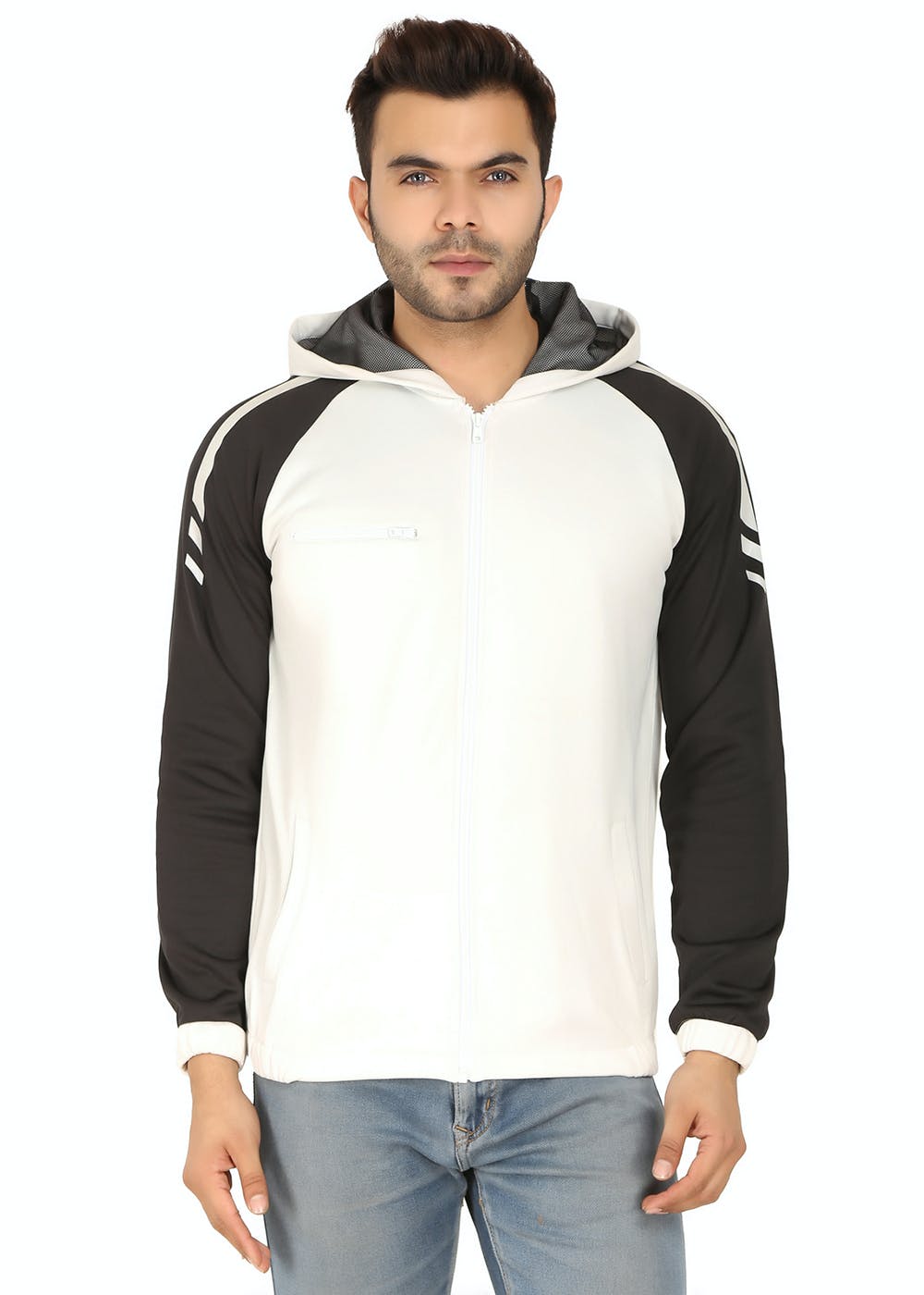 Get Monochrome Hooded Classic Jacket at ₹ 1499 | LBB Shop