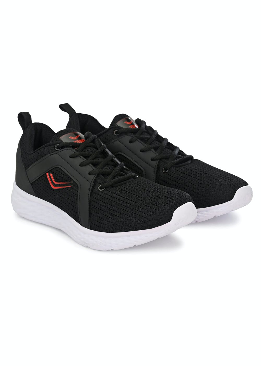 Get Classic Black Mesh Textured Sports Shoes at ₹ 899 | LBB Shop
