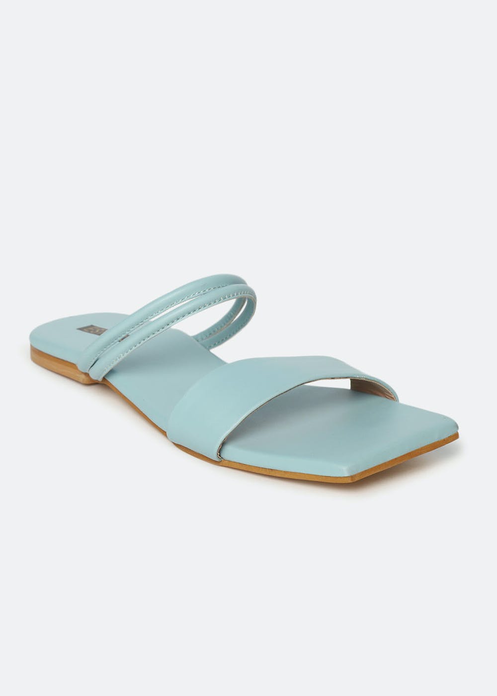 Get Square Toe Blue Strappy Slides at ₹ 699 | LBB Shop