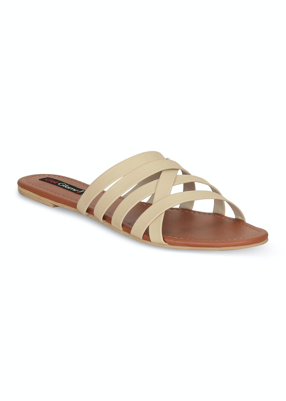 Get Beige Solid Slides at ₹ 947 | LBB Shop