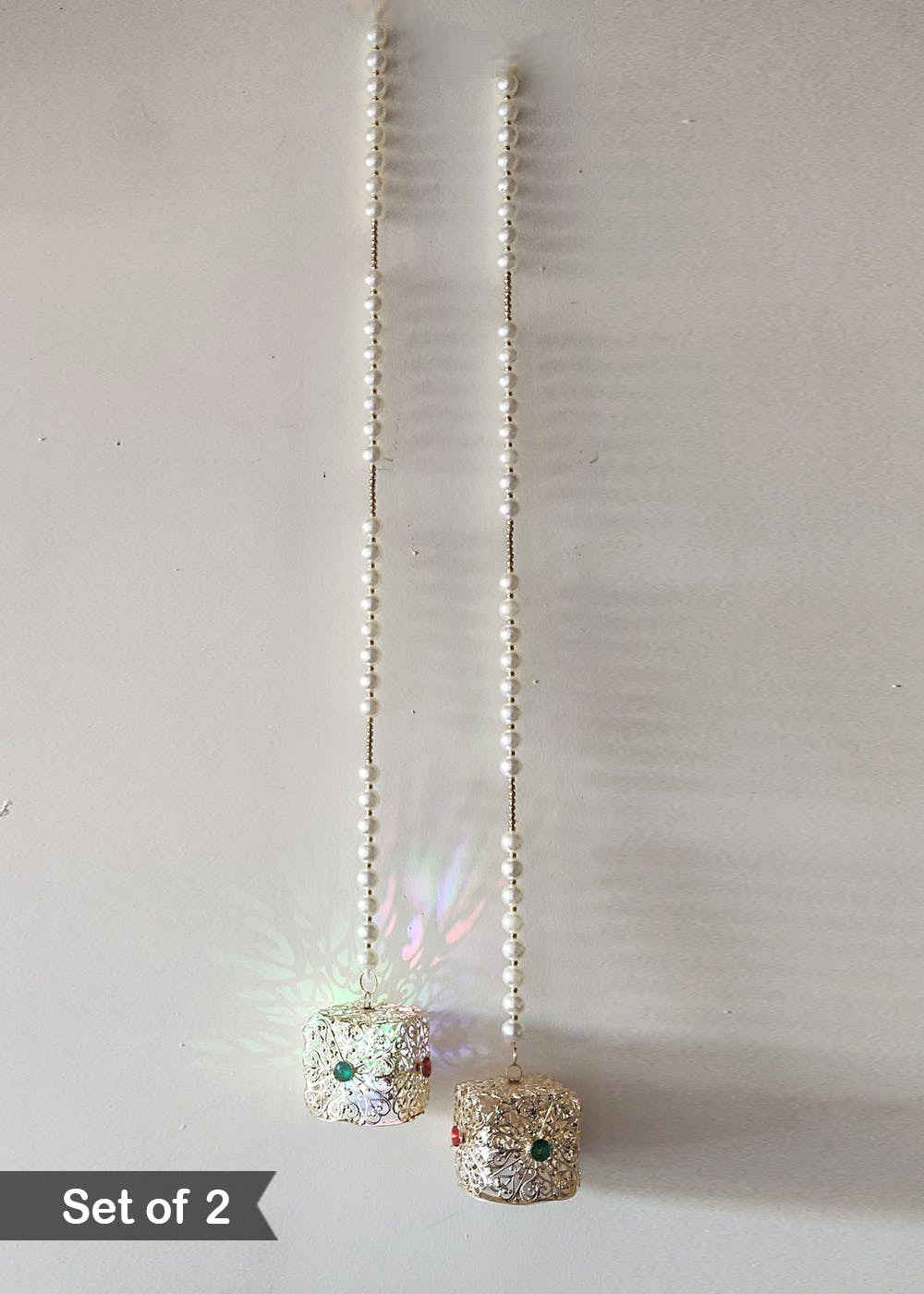 Get Square Multicolour Jali Long Decorative Festive Led Hanging Lights ...