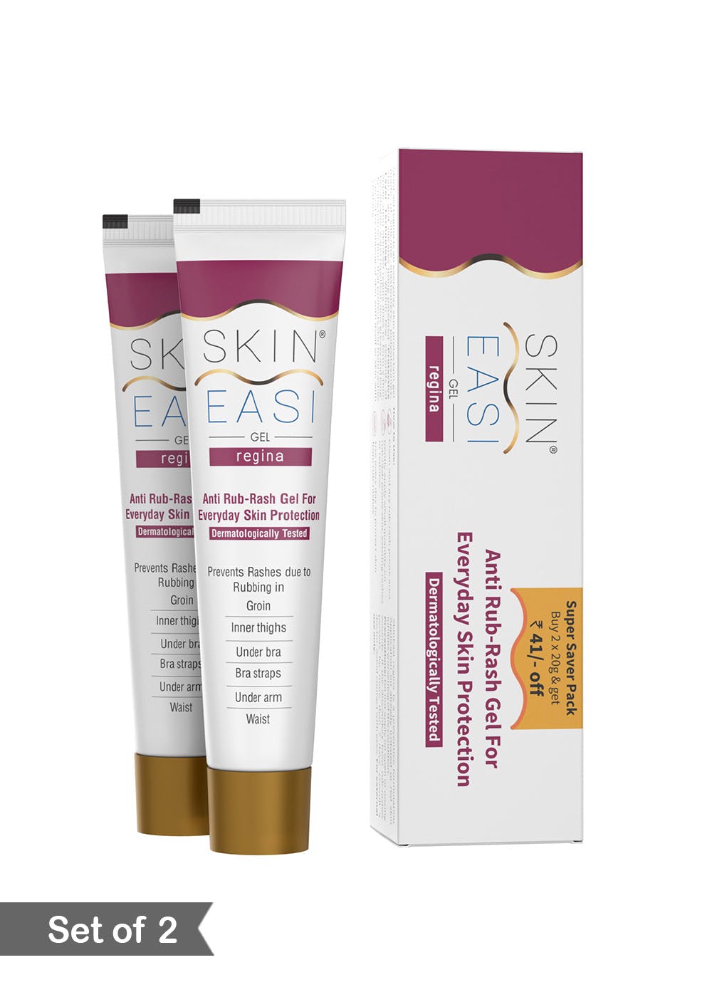 Get Regina Anti Rub-Rash Gel- 20gm- Set of 2 at ₹ 739 | LBB Shop