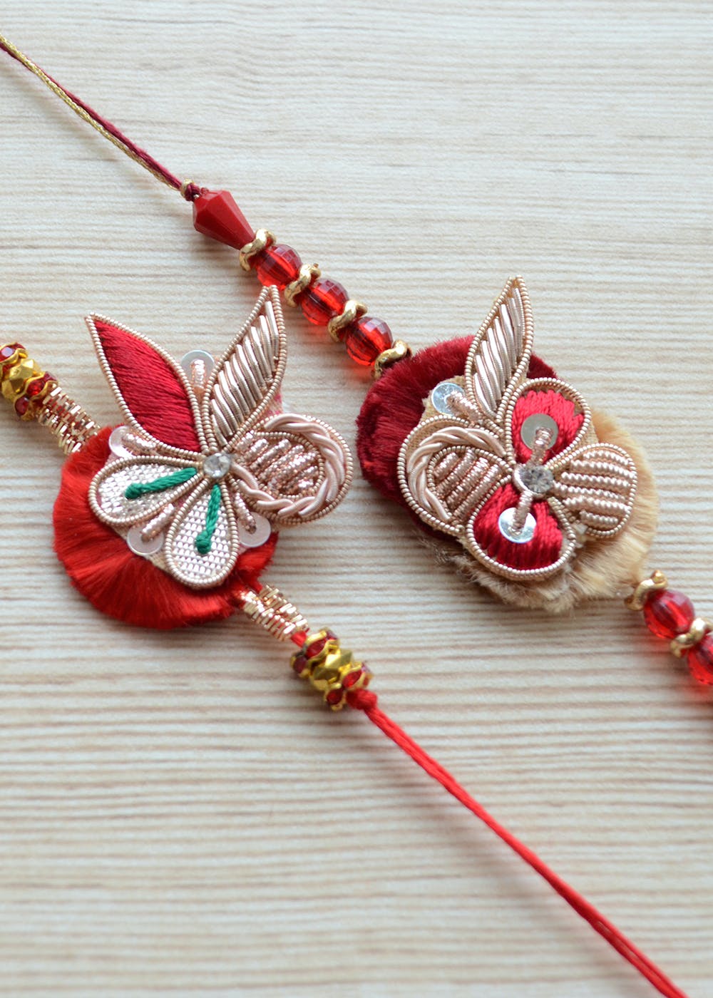 Get Traditional Floral Rakhi - Set of 2 at ₹ 419 | LBB Shop