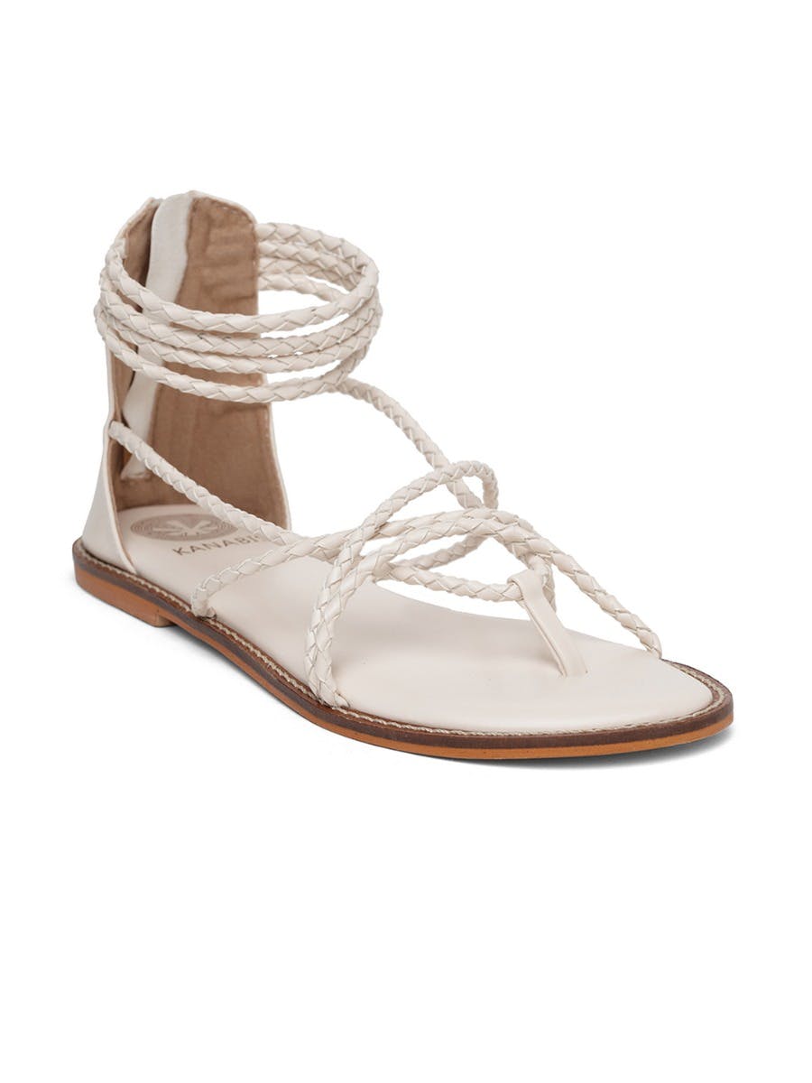 Get Strappy Zip-Up Sandals at ₹ 2750 | LBB Shop