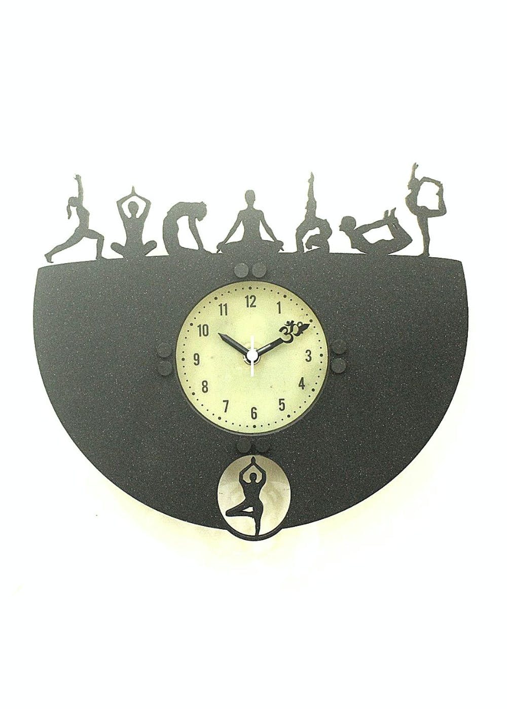 Get Handcrafted Yoga LED Wall Clock at ₹ 1685 | LBB Shop