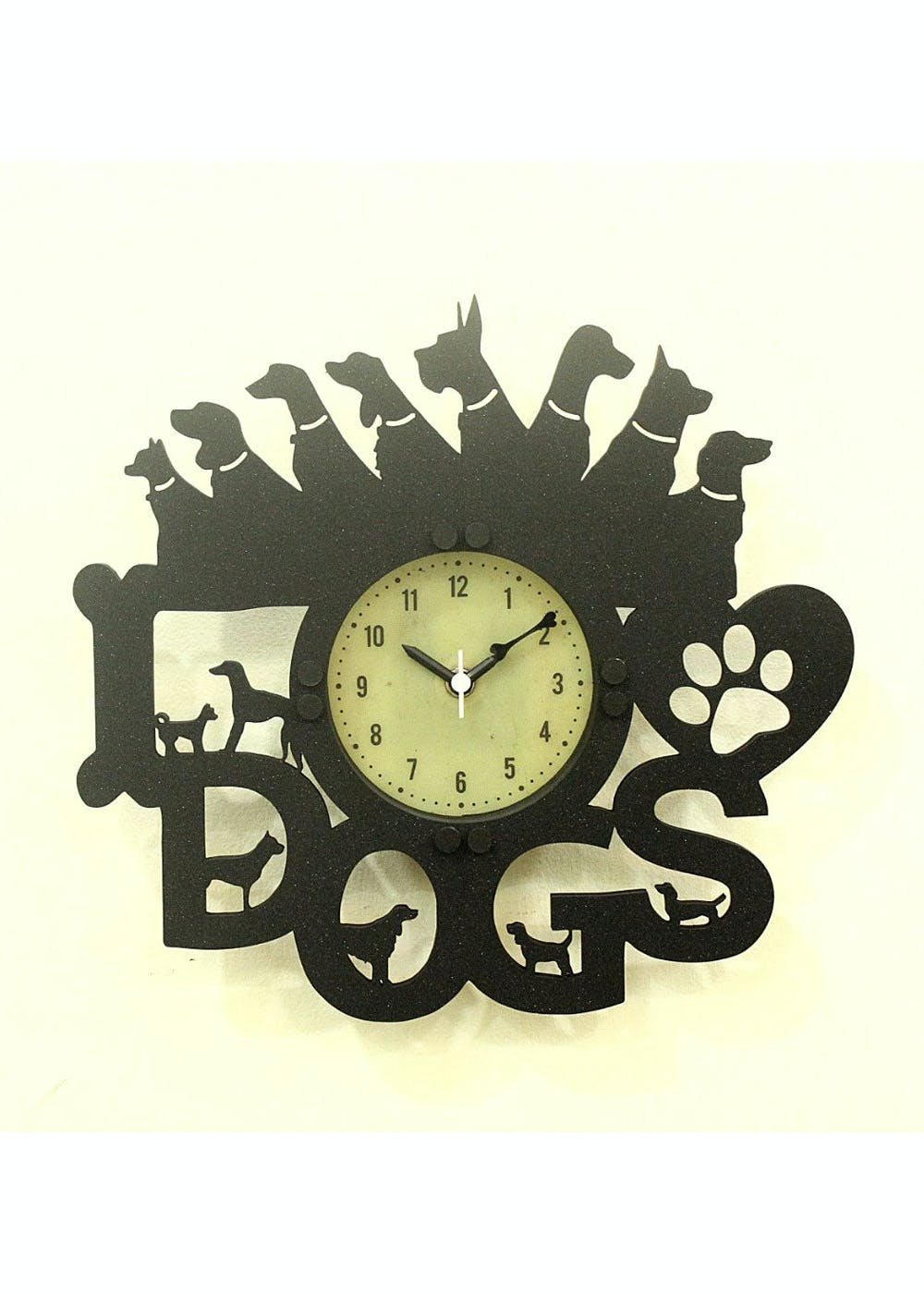 Get Handcrafted Dogs LED Wall Clock at ₹ 1685 | LBB Shop