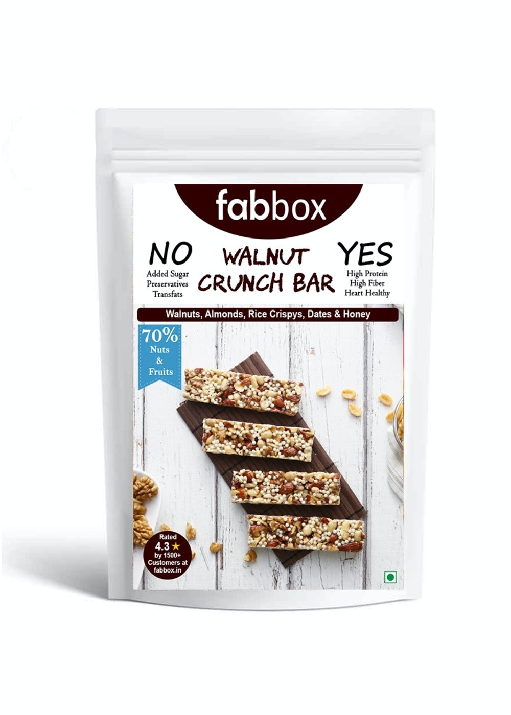 Get Walnut Crunch Health Bar (4 Bars) at ₹ 300 | LBB Shop