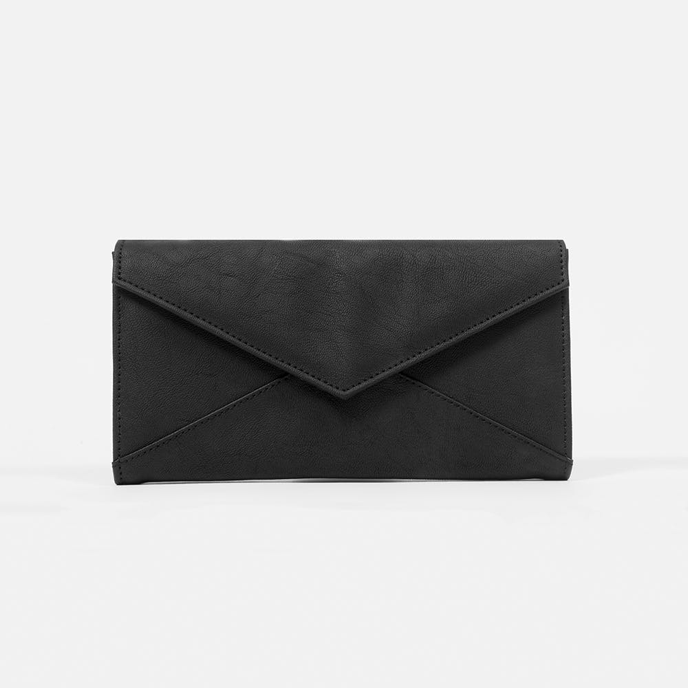 Get Solid Black Wallet with Flap at ₹ 1499 | LBB Shop
