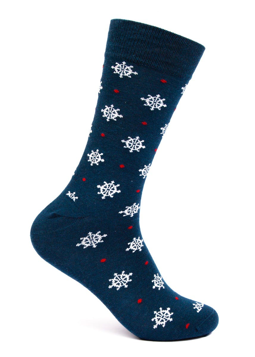 Get Snow Flakes Crew Socks at ₹ 399 | LBB Shop