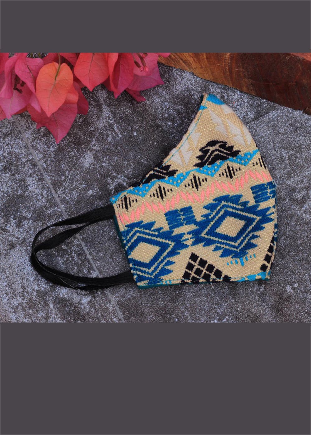 Get Boho Blue White Mask at ₹ 299 | LBB Shop
