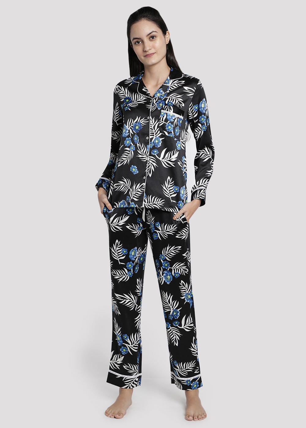 Get Tropical Night Pyjama Set at ₹ 2790 | LBB Shop