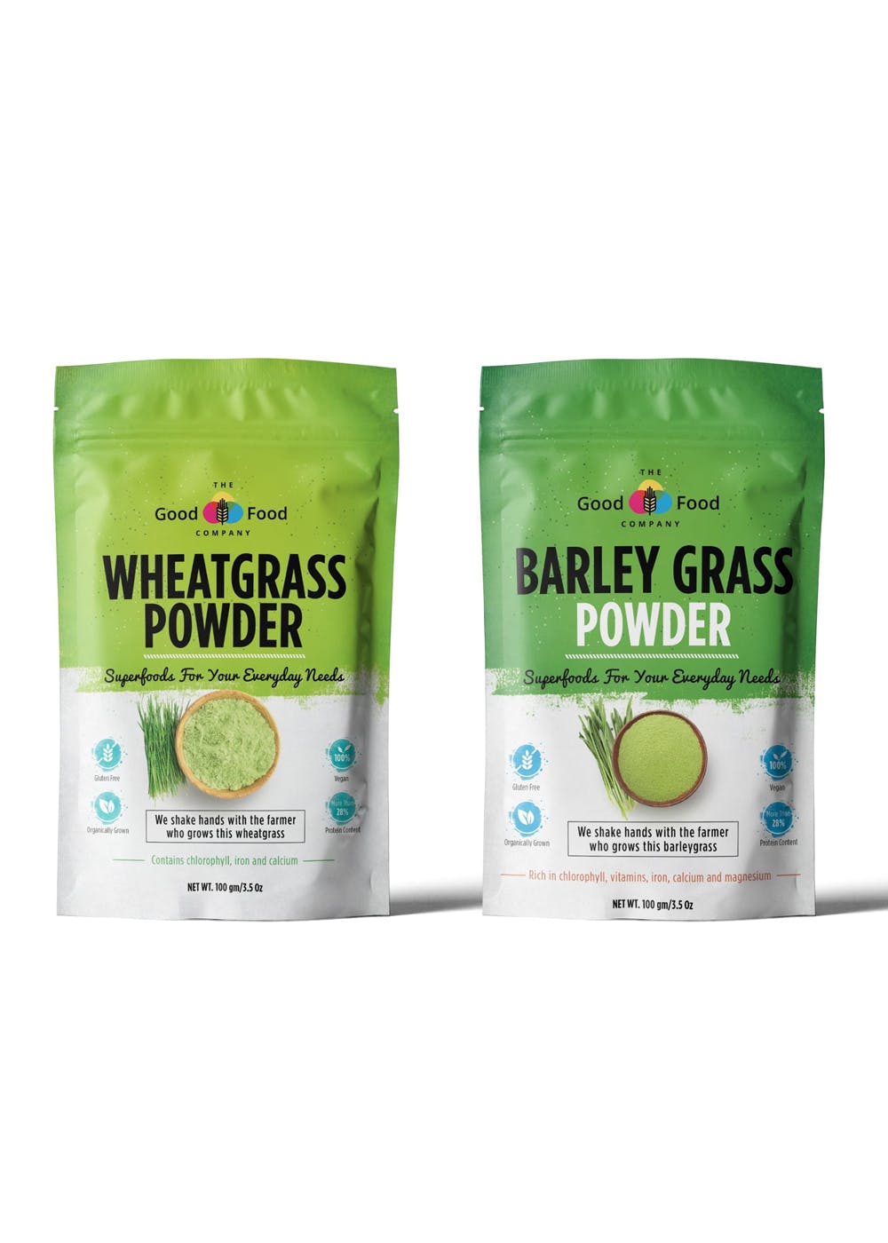 Get Easy Detox Combo - Wheatgrass Powder + Barley Grass Powder (100g ...