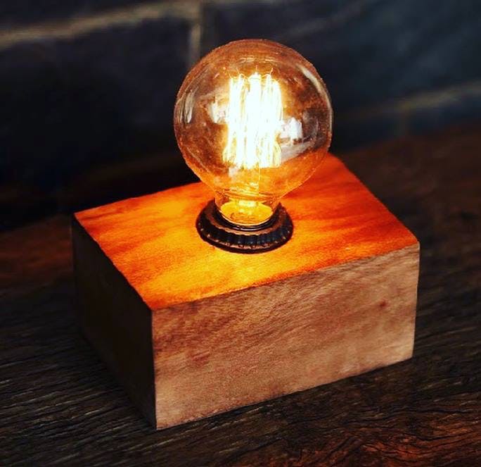 Get Wooden Block Table Lamp by Gingerline Home Decor at ₹ 999 | LBB Shop