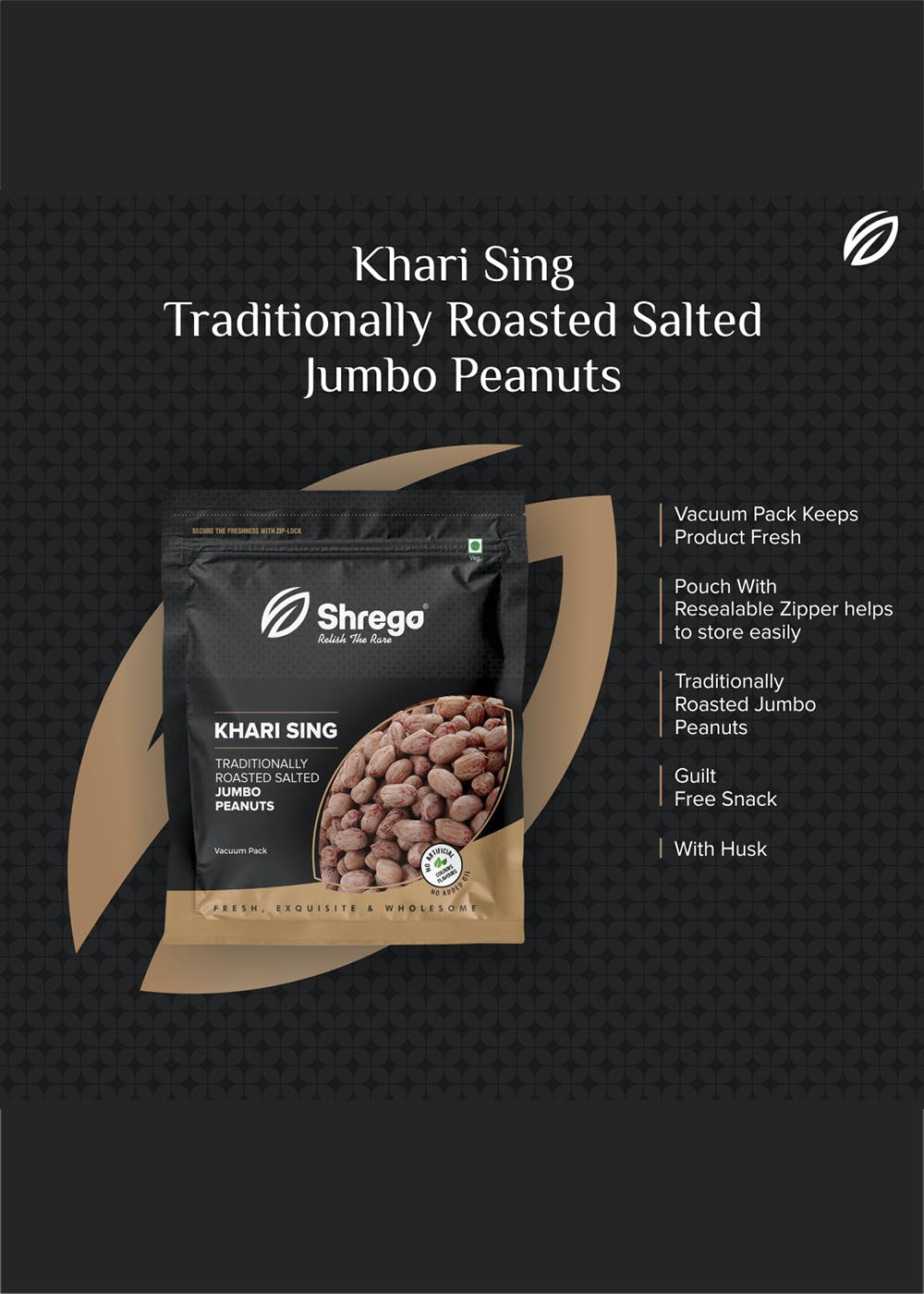 Get Peanut Plus Khari Sing Traditionally Roasted Salted Jumbo Peanuts ...