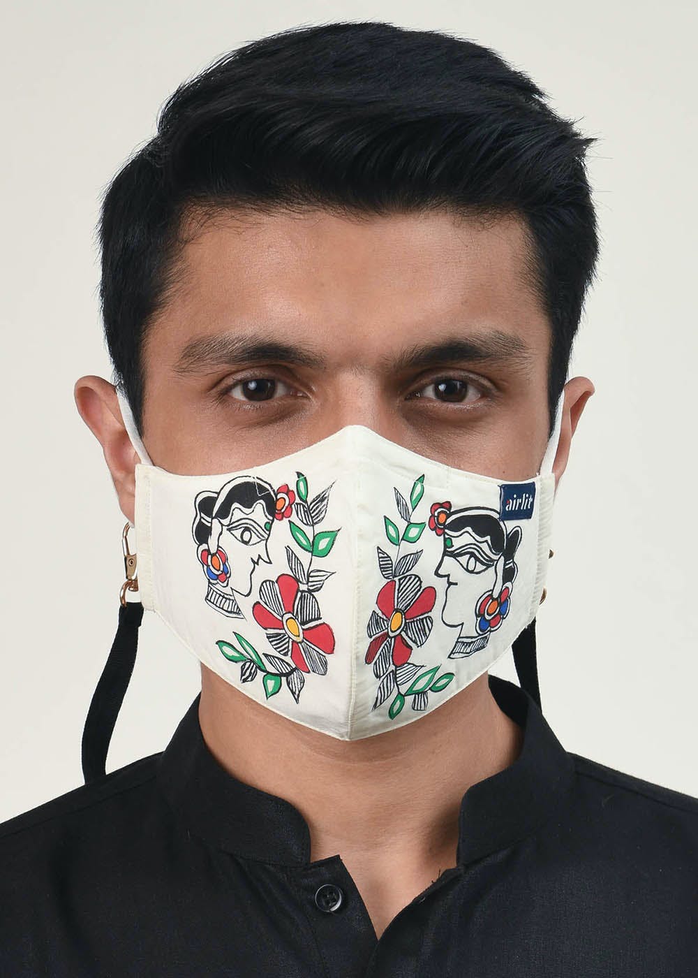 Get The Judy Madhubani Hand Painted Reusable Mask at ₹ 899 | LBB Shop