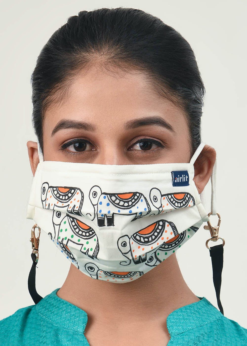 Get The Opulent Madhubani Hand Painted Reusable Mask at ₹ 899 | LBB Shop