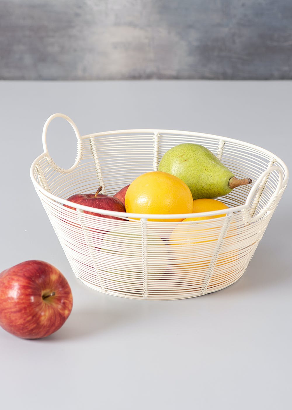 Get Round Handle Basket White at ₹ 1595 | LBB Shop