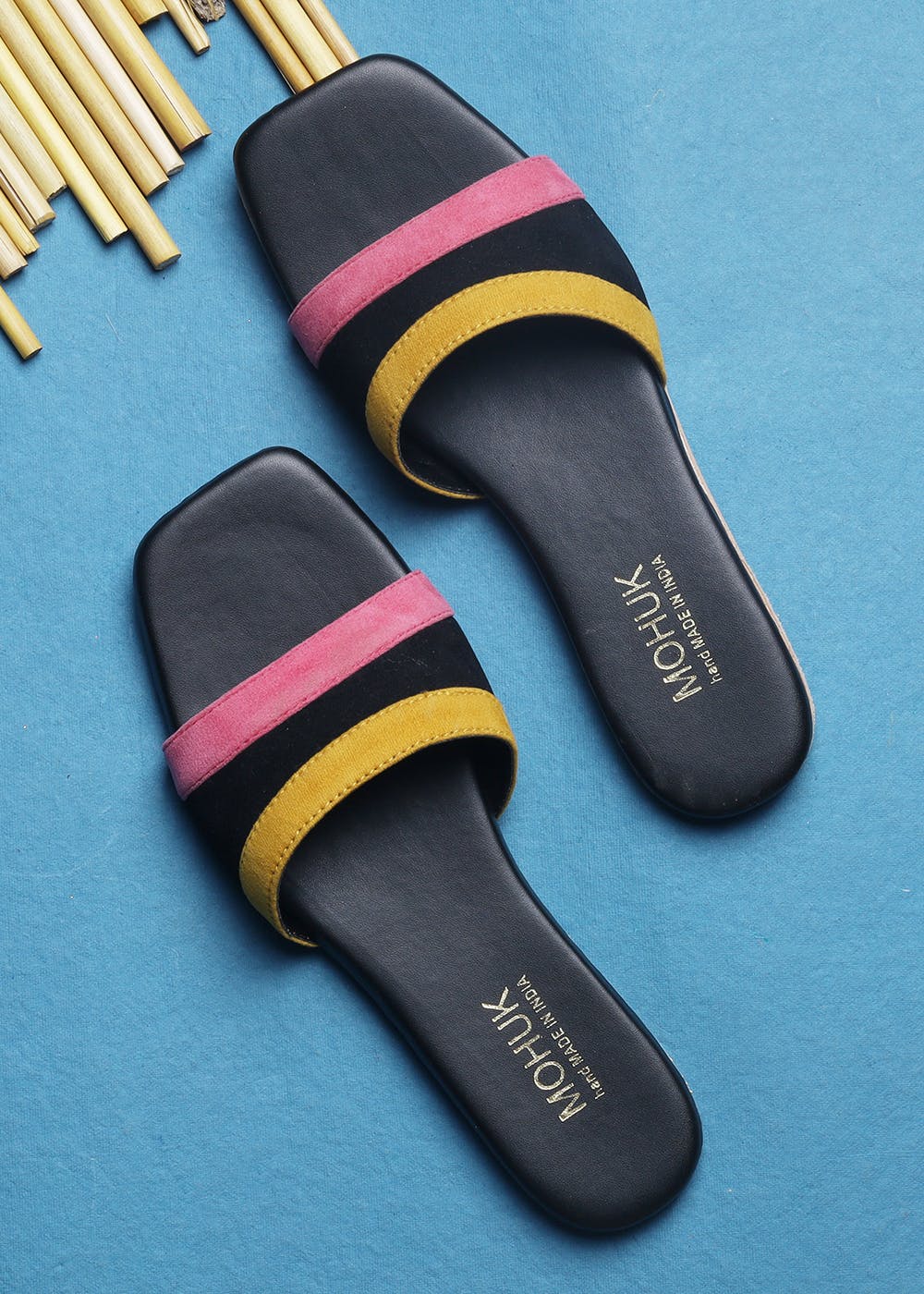 Get Velvet Strap Slides at ₹ 599 | LBB Shop