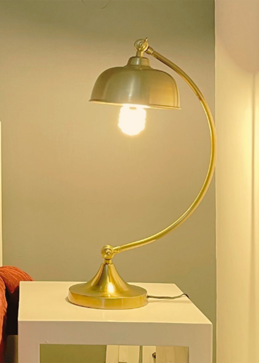 Get Brass Curved Table Lamp at ₹ 5500 | LBB Shop