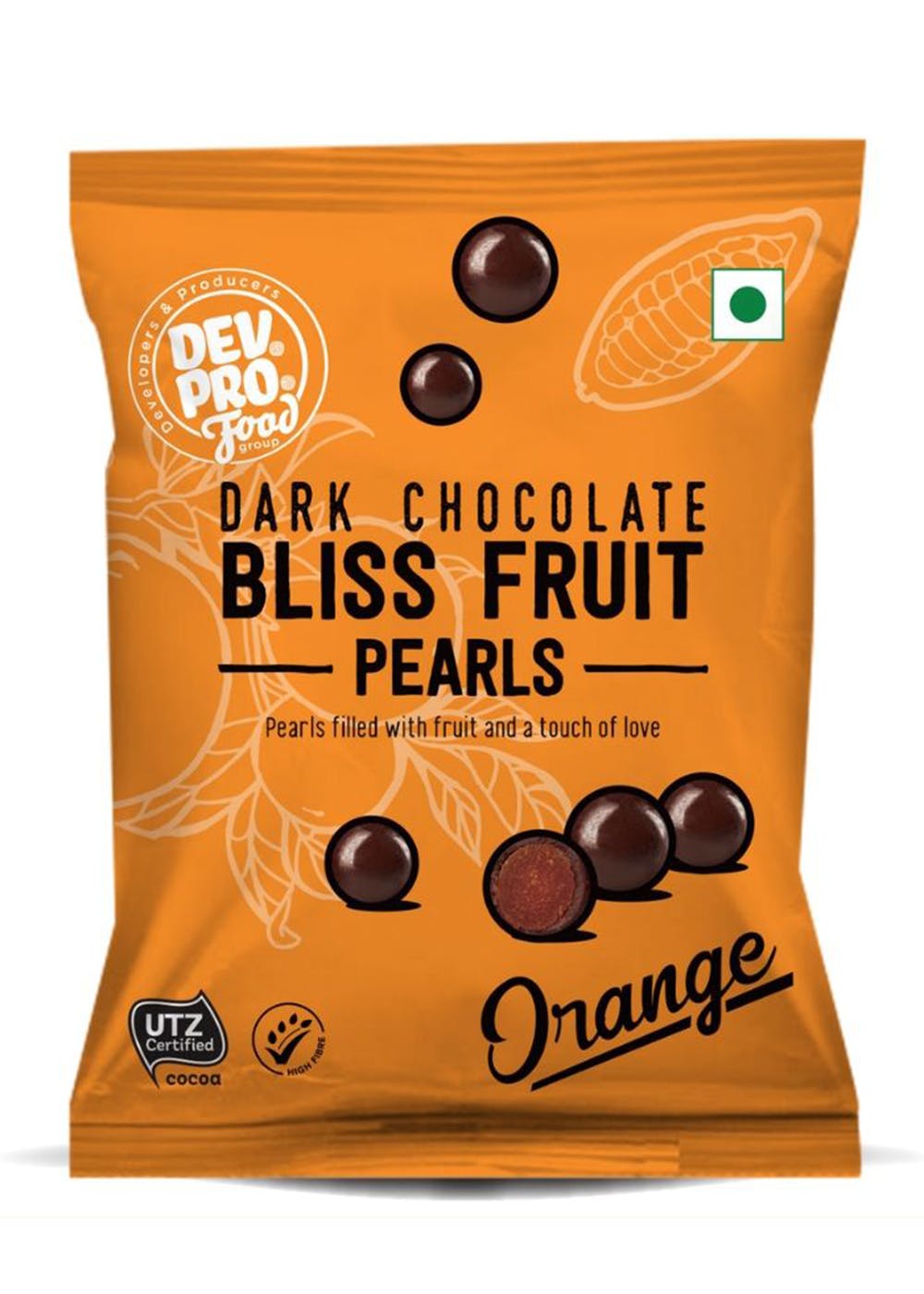 Get Bliss Fruit Pearls Orange Dark Chocolate at ₹ 129 | LBB Shop