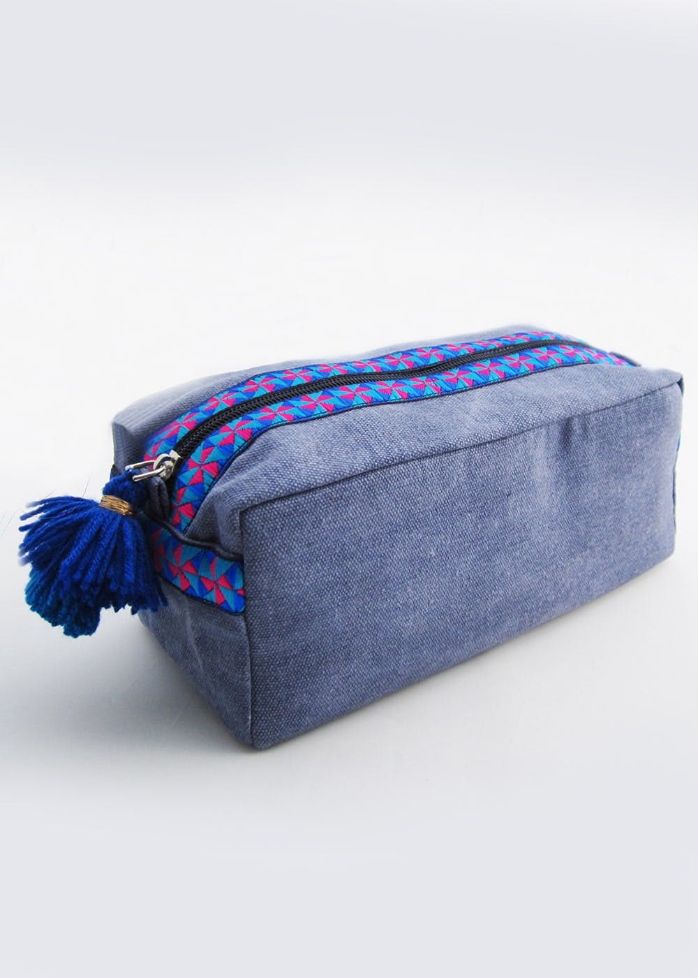 Get Cotton Canvas Travel Kit Blue at ₹ 790 | LBB Shop