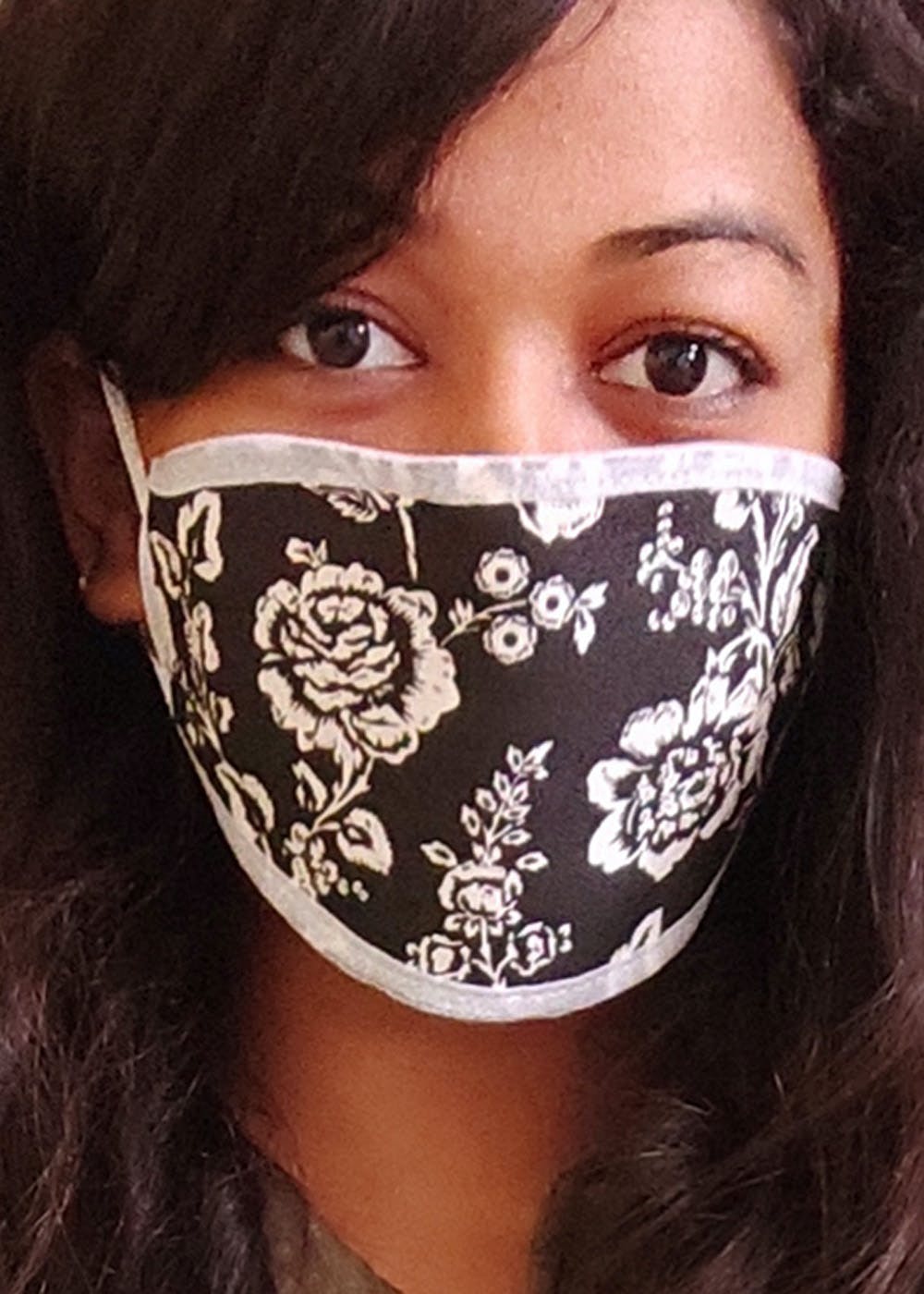 Get Navy Blue Floral Print Mask-Set of 3 at ₹ 199 | LBB Shop