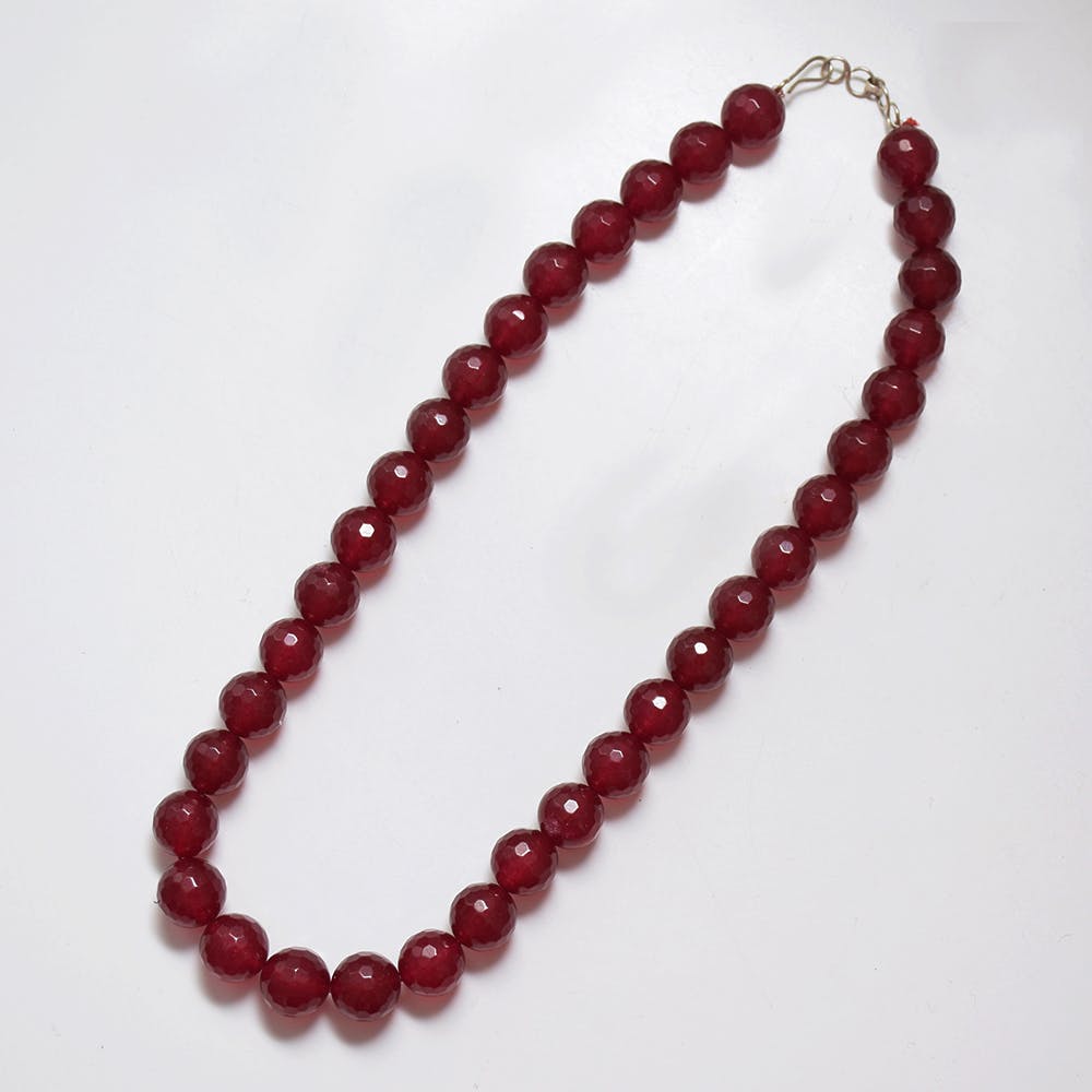 Get Maroon Agate Single String Necklace at ₹ 1066 | LBB Shop