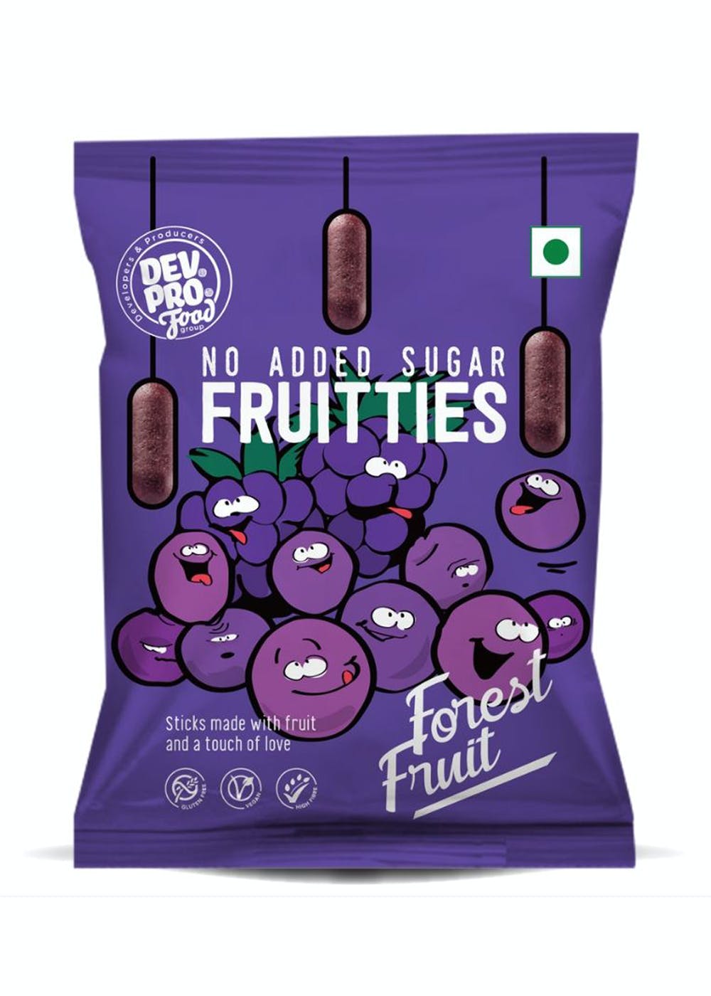 Get No Added Sugar Forest Fruit Flavoured Frutties - Pack of 3 (35 g ...