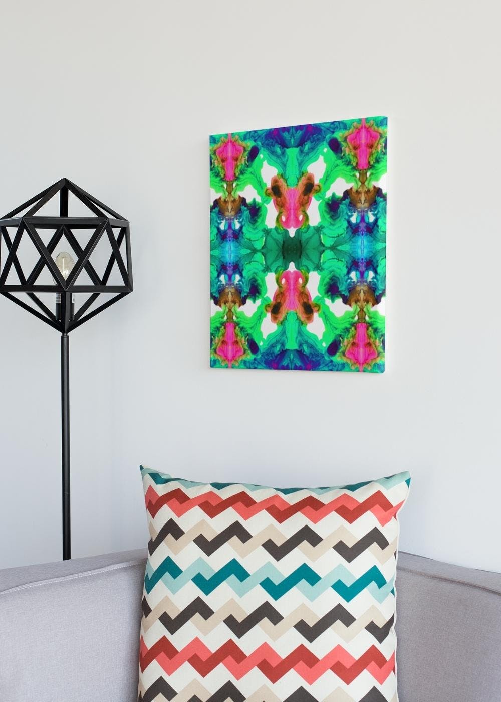 Get Rainbow Ecstasy Canvas Print - Neon Overdose Wall Art at ₹ 1500 ...