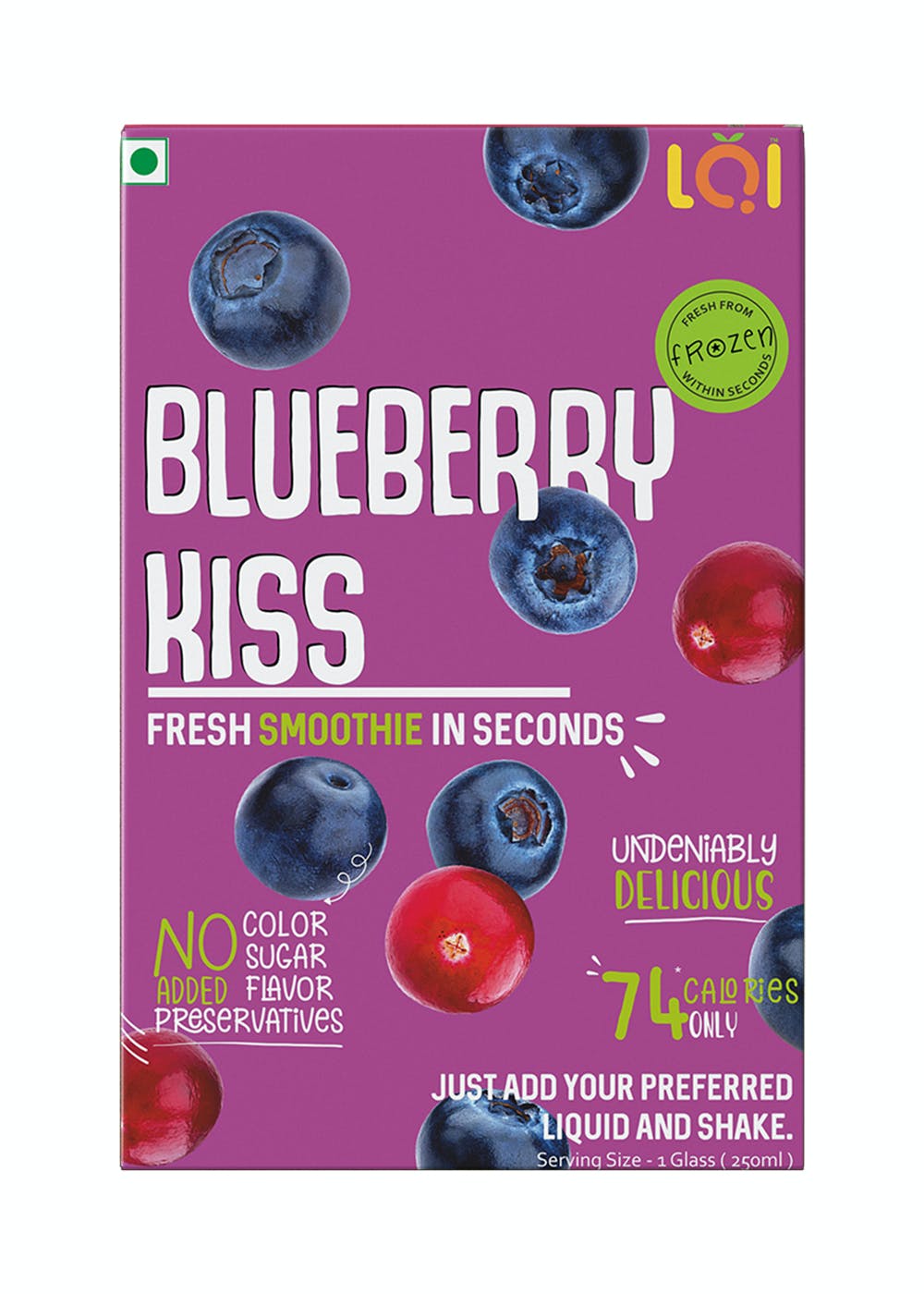 Get Blueberry Kiss Smoothie Pack ( Set of 3) at ₹ 387 | LBB Shop