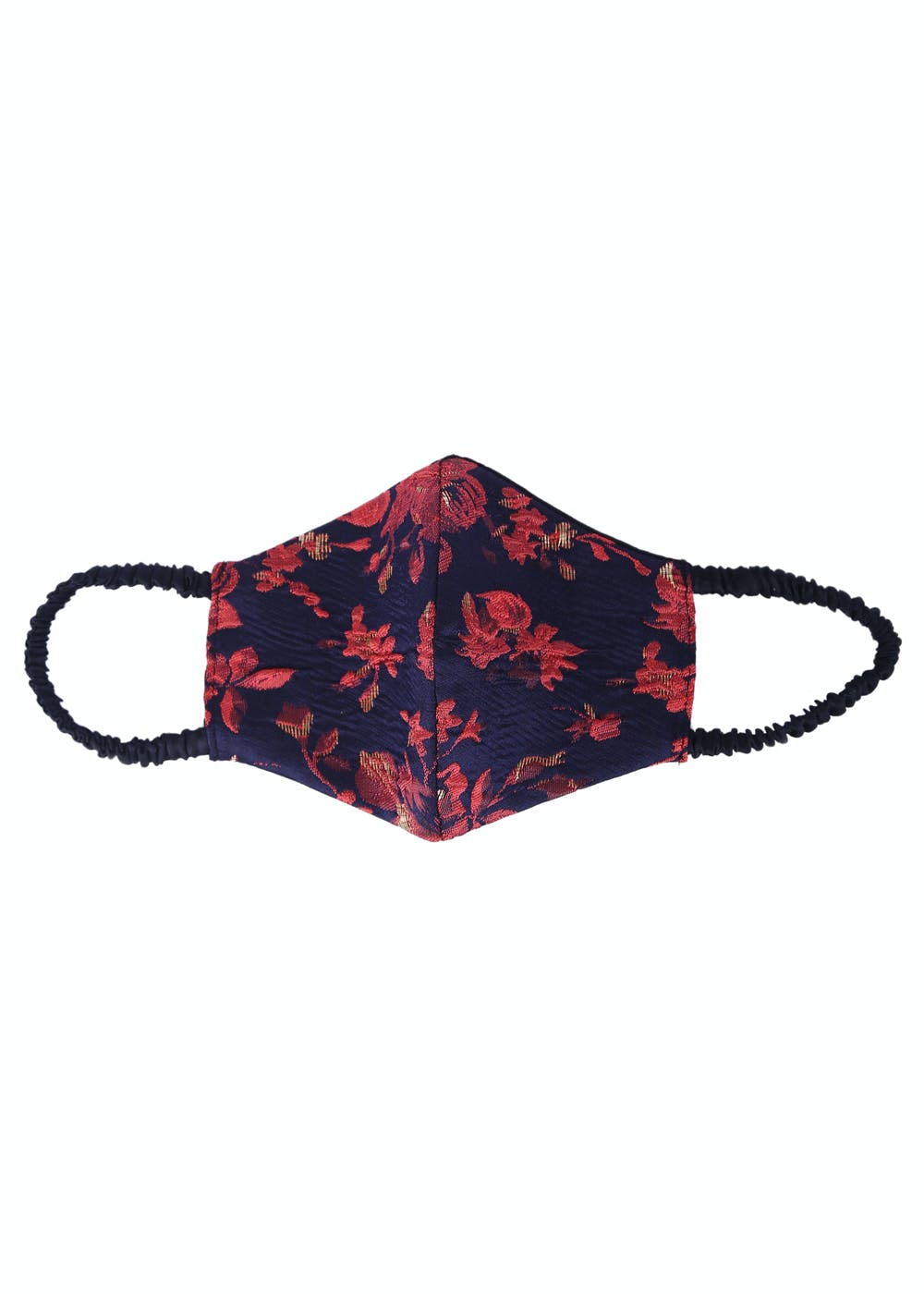 Get Navy-Red Floral Self Designed Face Masks at ₹ 375 | LBB Shop