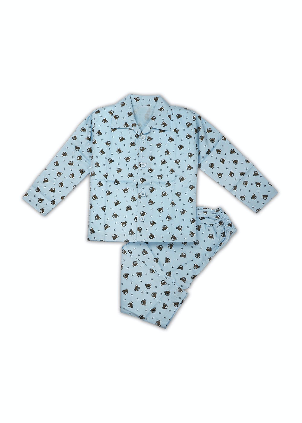 Get Bear Face Graphic Full Sleeve NightSuit Set at ₹ 749 | LBB Shop