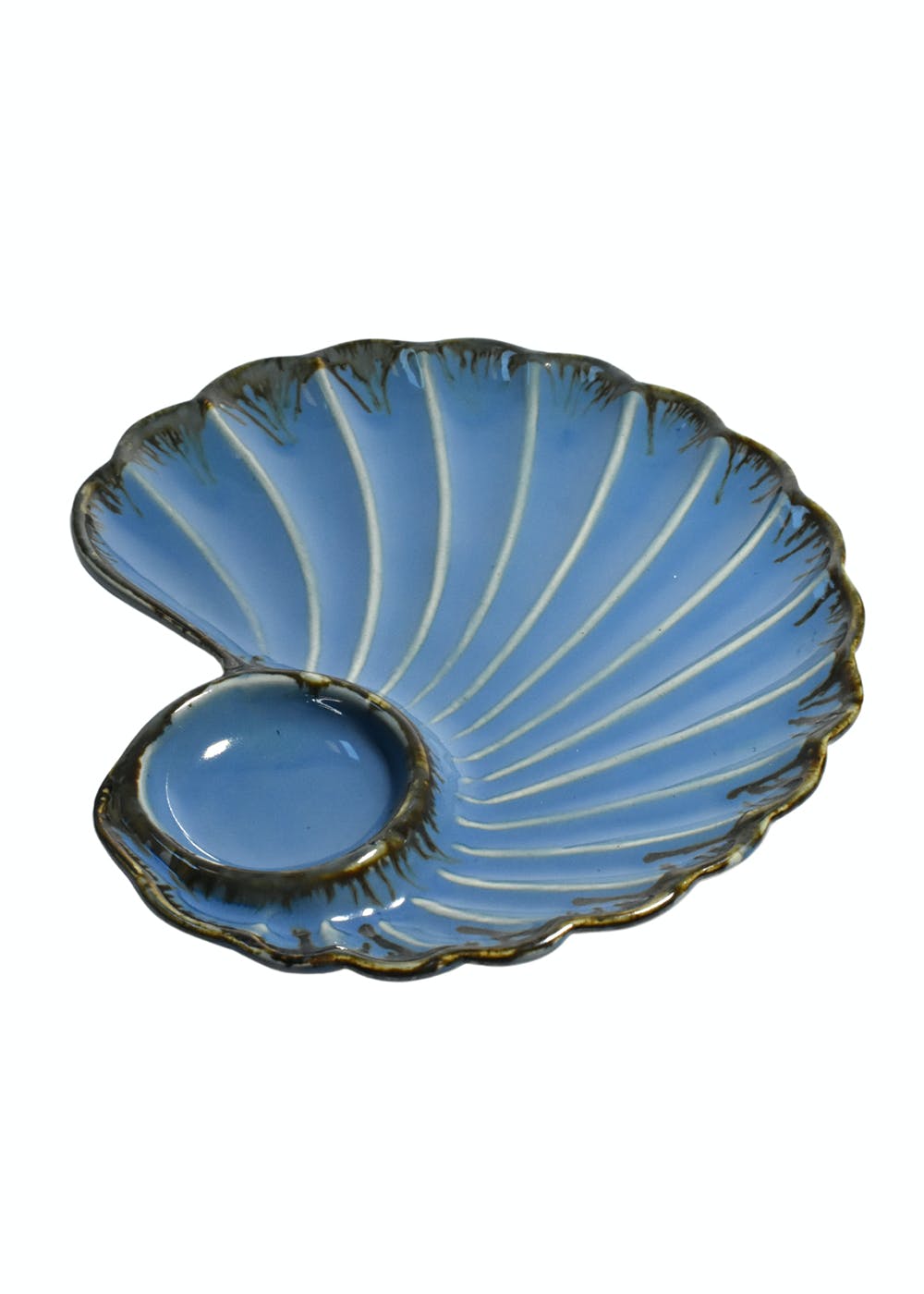 Get Ceramic Abstract Shell Platter at ₹ 1199 | LBB Shop