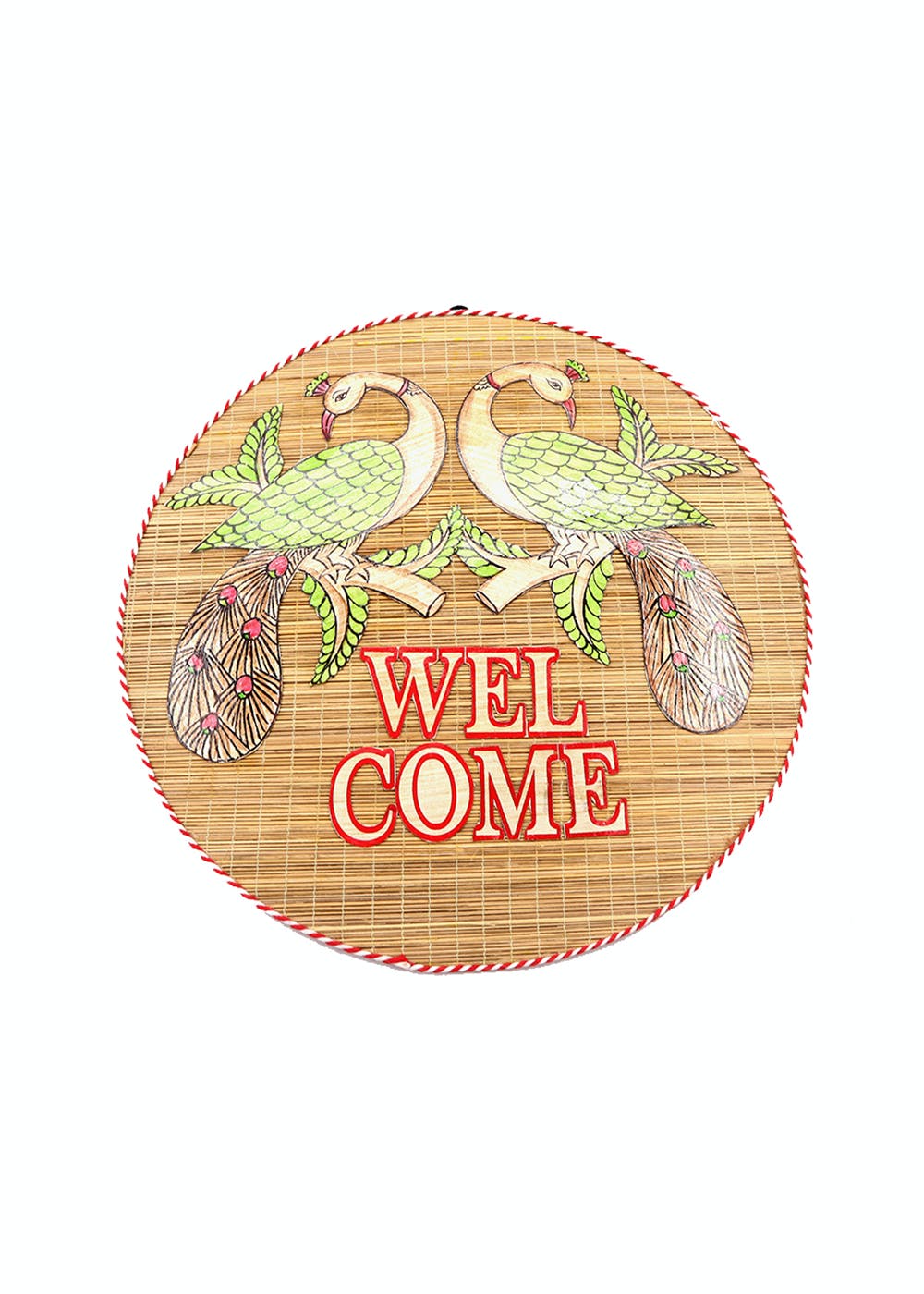 Get Ecofriendly Handicraft Bamboo Mat Round Wall Hanging (12 Inch ...