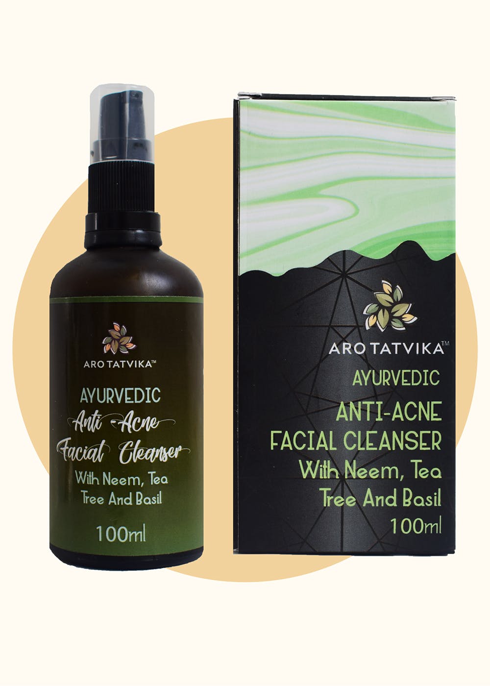 Get Anti-Acne Facial Cleanser with Neem, Tea Tree & Basil - 100ml at ...