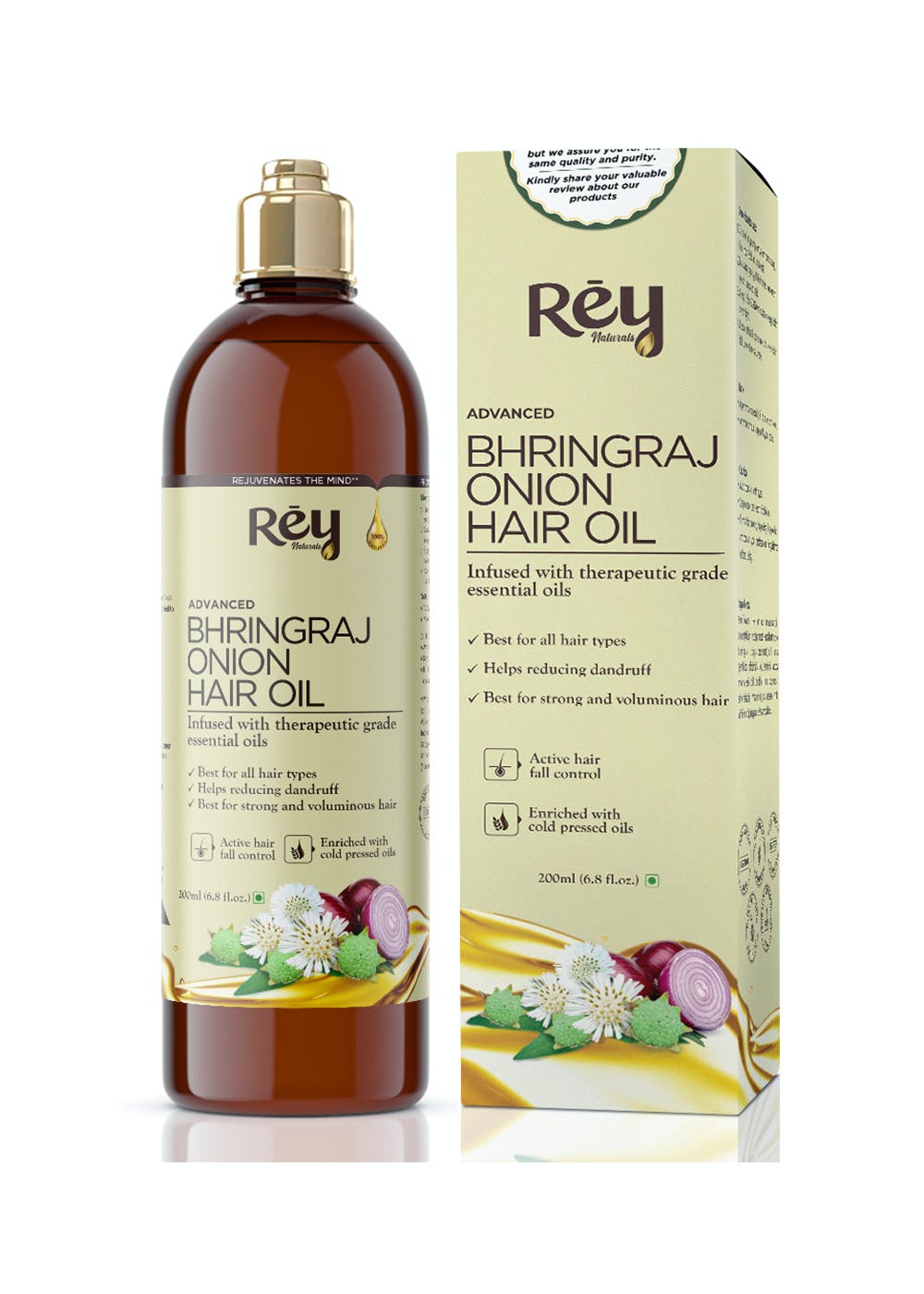 Get Bhringraj/Bhringa oil with Onion extract For Hair Strengthening ...