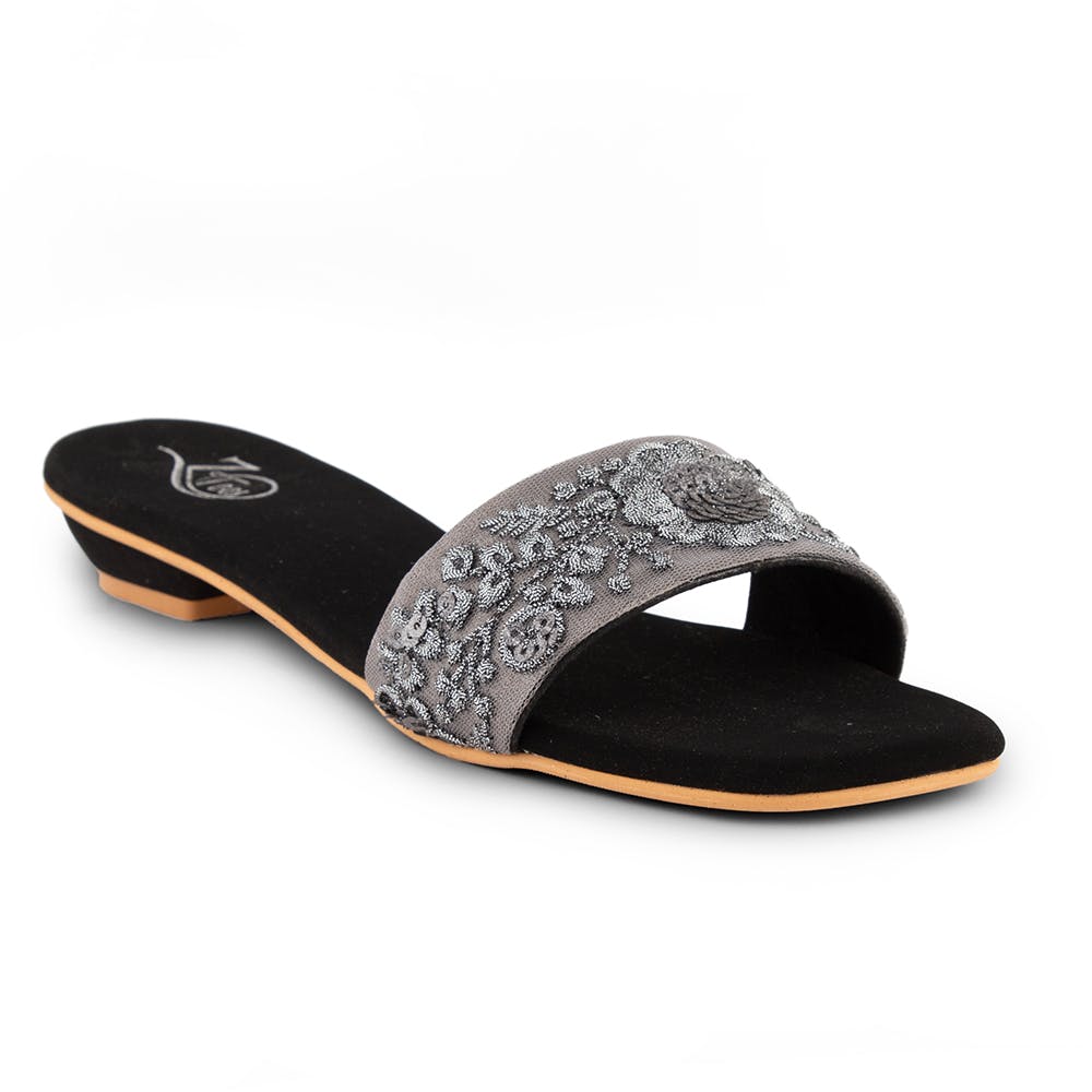 Get Embroidered Sequin Flats at ₹ 1320 | LBB Shop