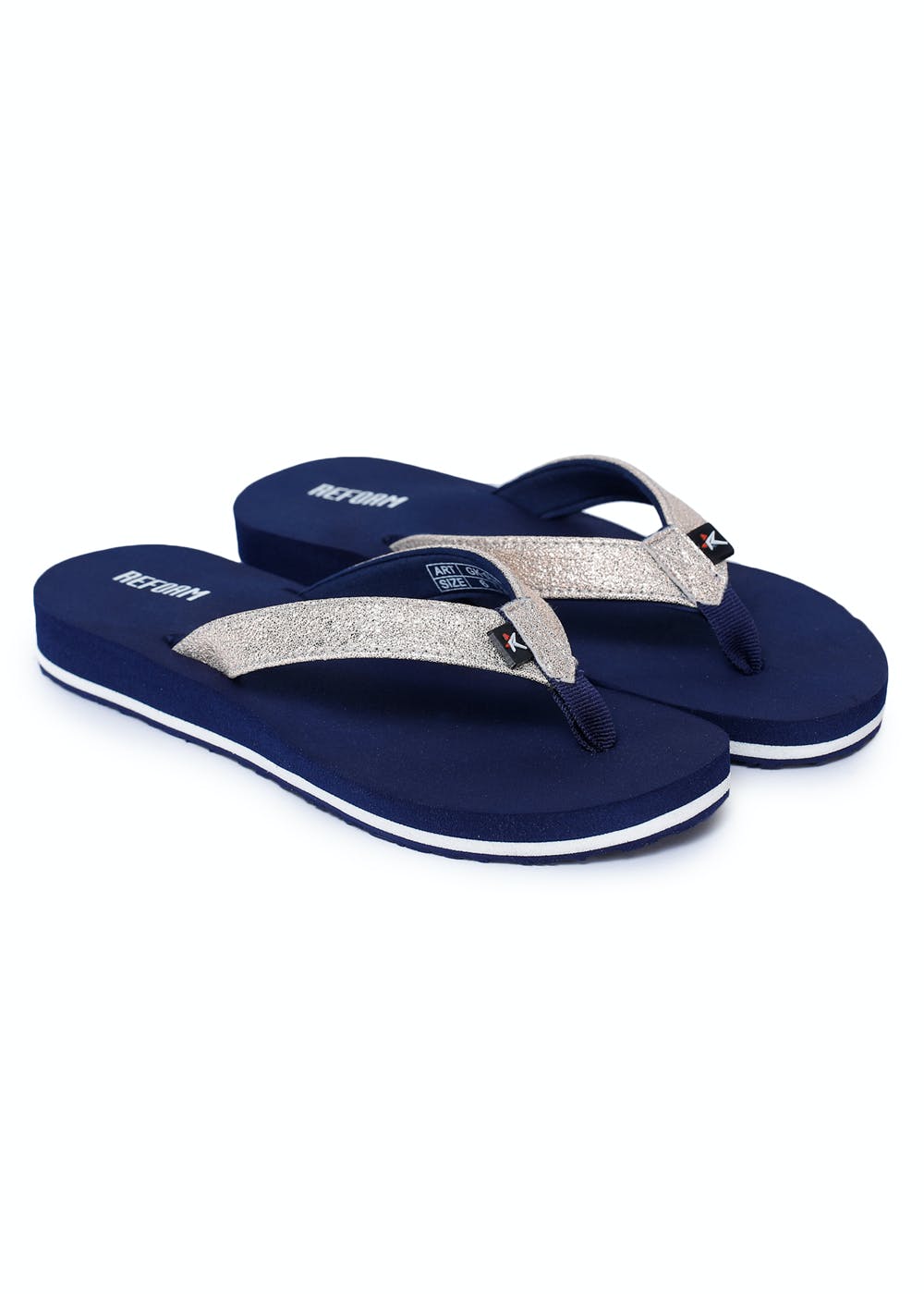 Get Contrast V-Strap Detail Textile Flip-Flops at ₹ 499 | LBB Shop