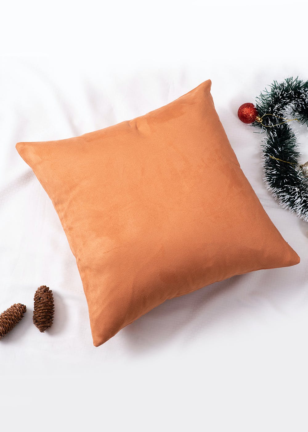 Get Orange 12 Inch Cushion Cover (Set Of 1) For Living Room, Bedroom ...