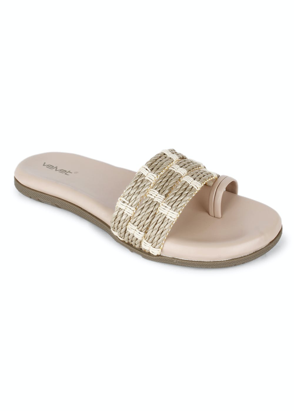 Get Braided Detail Slides at ₹ 1039 | LBB Shop