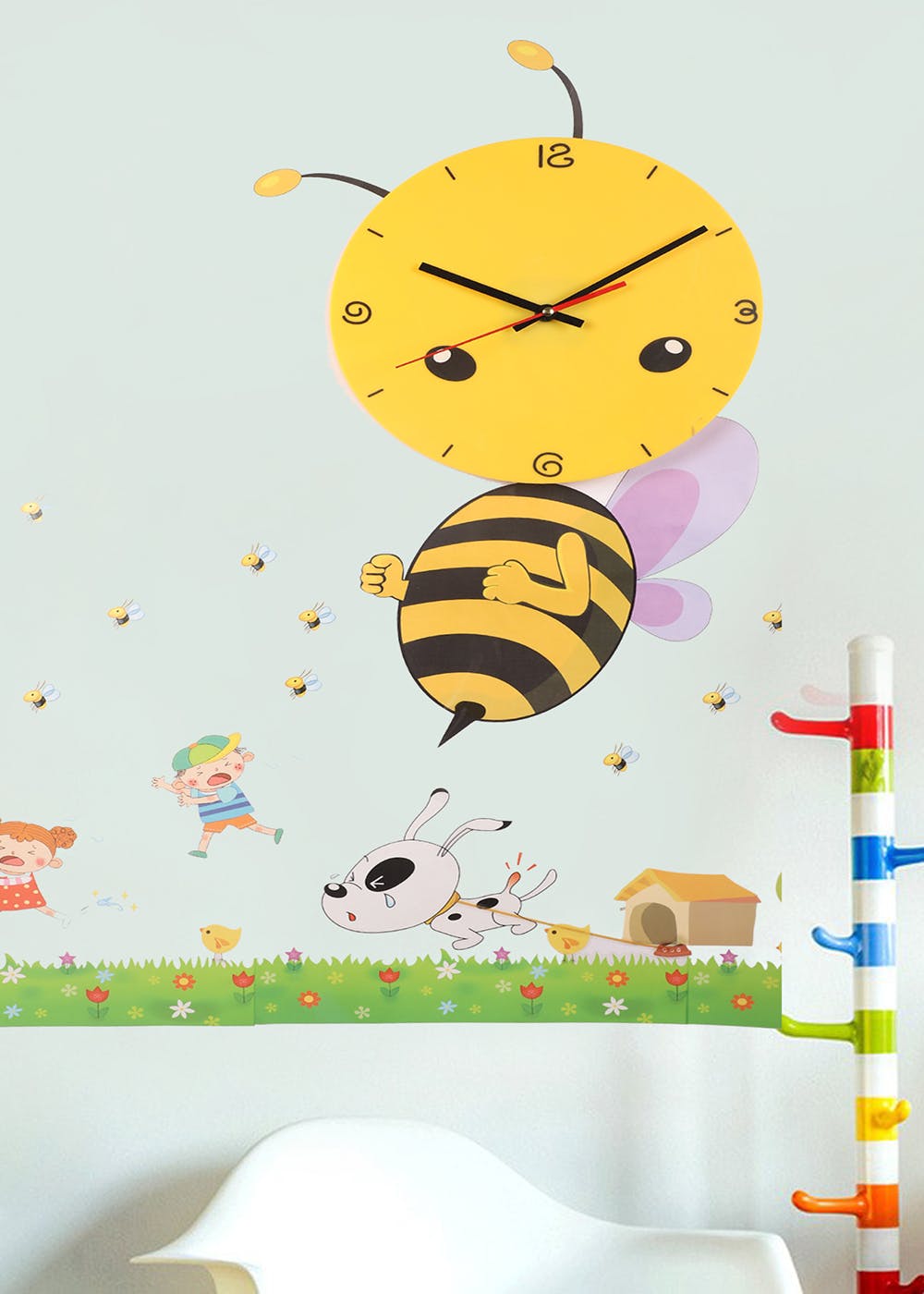 Get Wall Clock Sticker Decal 3D Marylin Monroe Bee Cartoon at ₹ 2150 ...