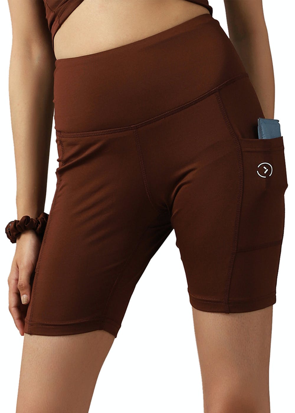 Get Side Pocket Detail Brown Shorts at ₹ 1080 | LBB Shop
