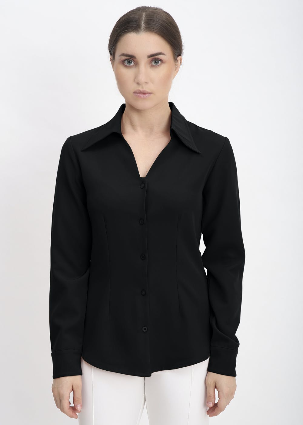 Get Solid Black Basic Office Shirt at ₹ 1743 | LBB Shop